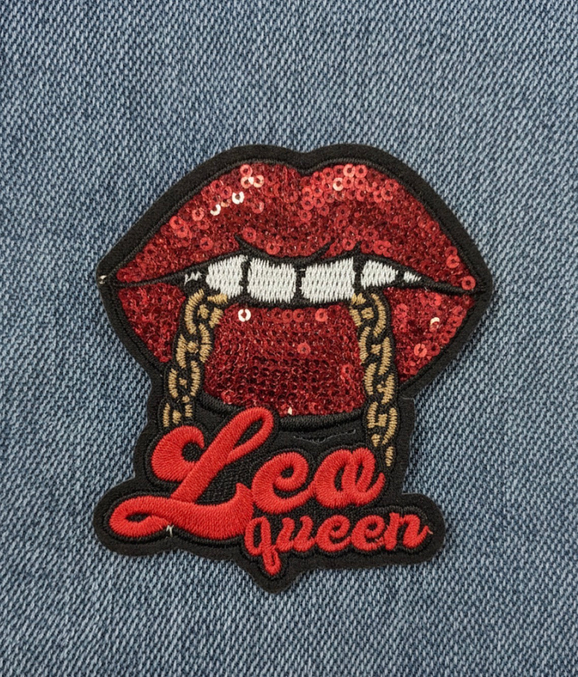 Sequin Lip & Chain Iron-On Patch – TNT Dynamic Kreations